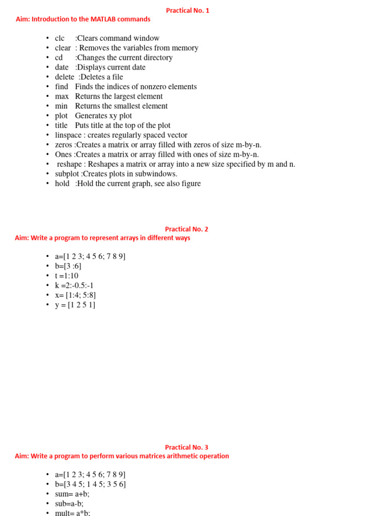 DIP Matlab program | PDF | Matrix (Mathematics) | Matlab