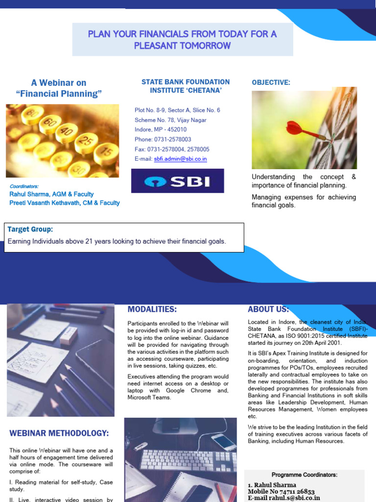 Financial Planning Webinar for Individuals | PDF | Computing