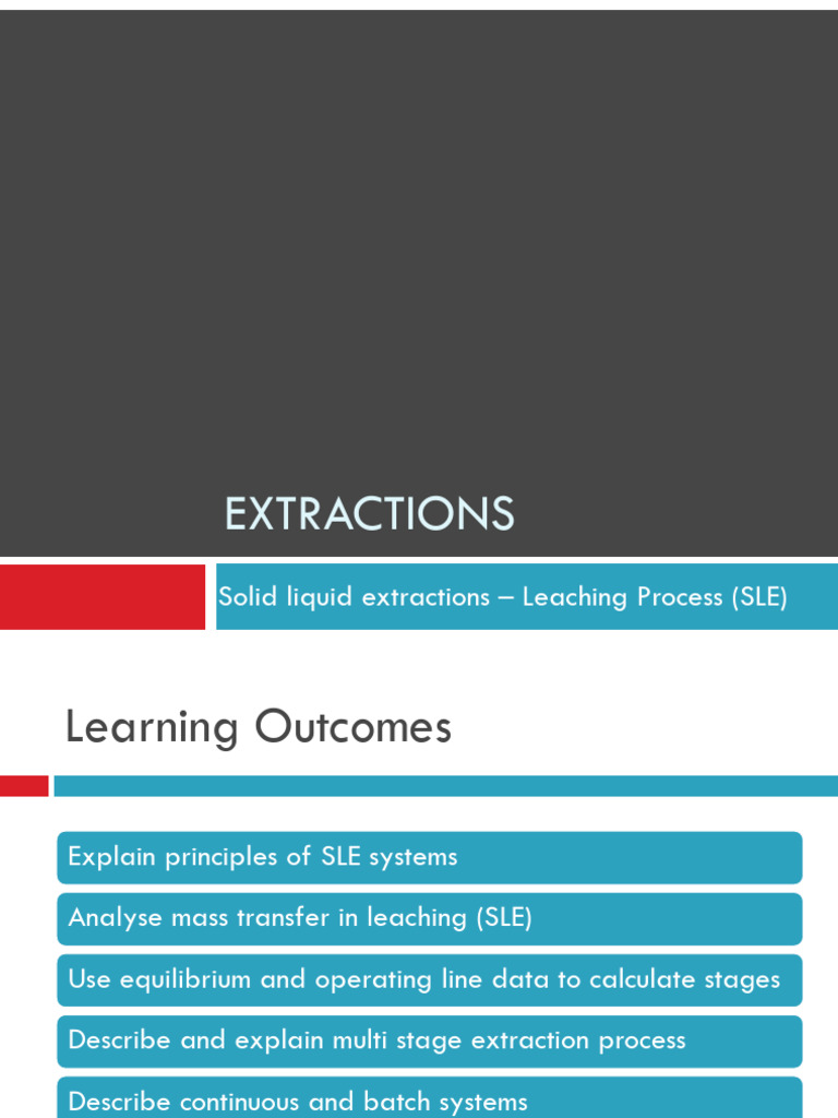ECH3127 (Solid-Liquid Extraction (Part 1) ) | Download Free PDF | Solubility | Mixture