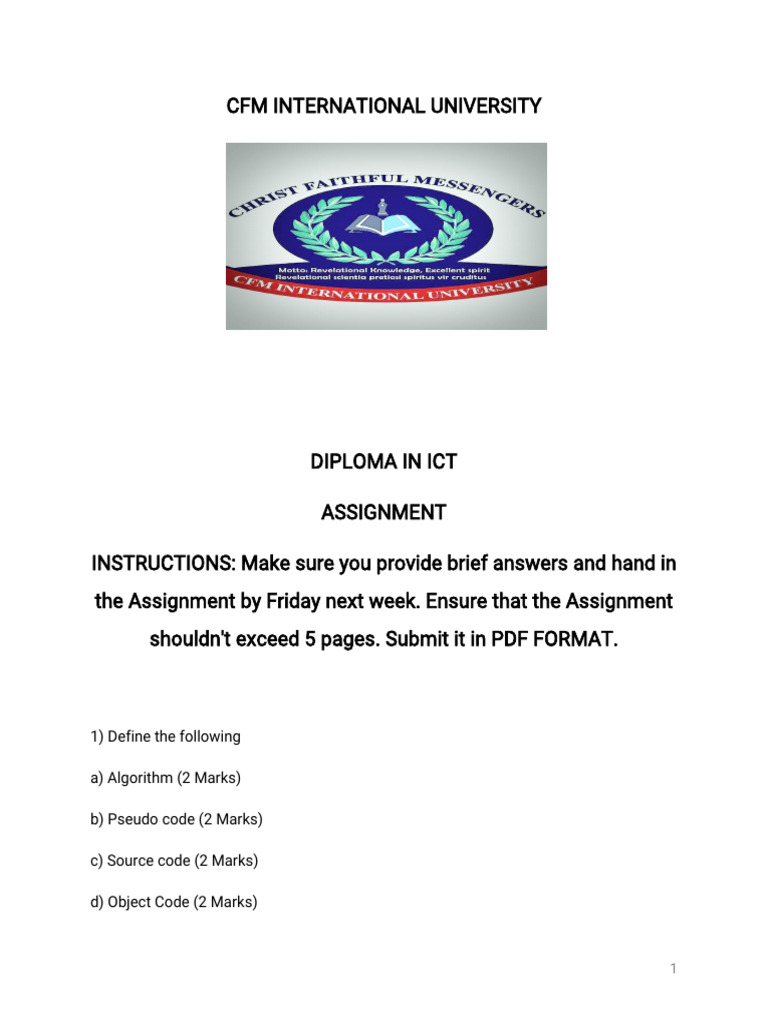 Ict 2023assignment | PDF