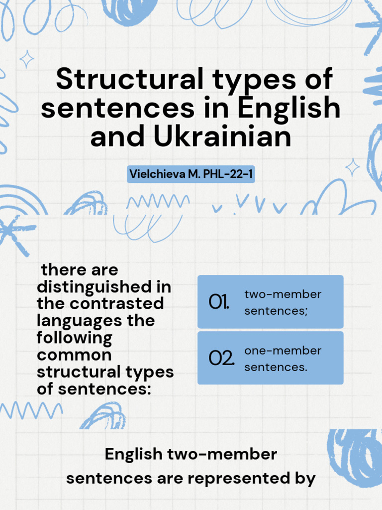 Structural Types of Sentences in English and Ukrainian | PDF | Verb ...