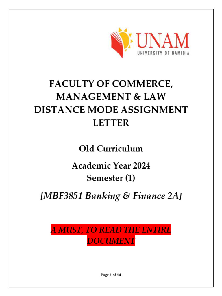 2024 Distance Learning Assignment Guide | PDF | Plagiarism | Thesis
