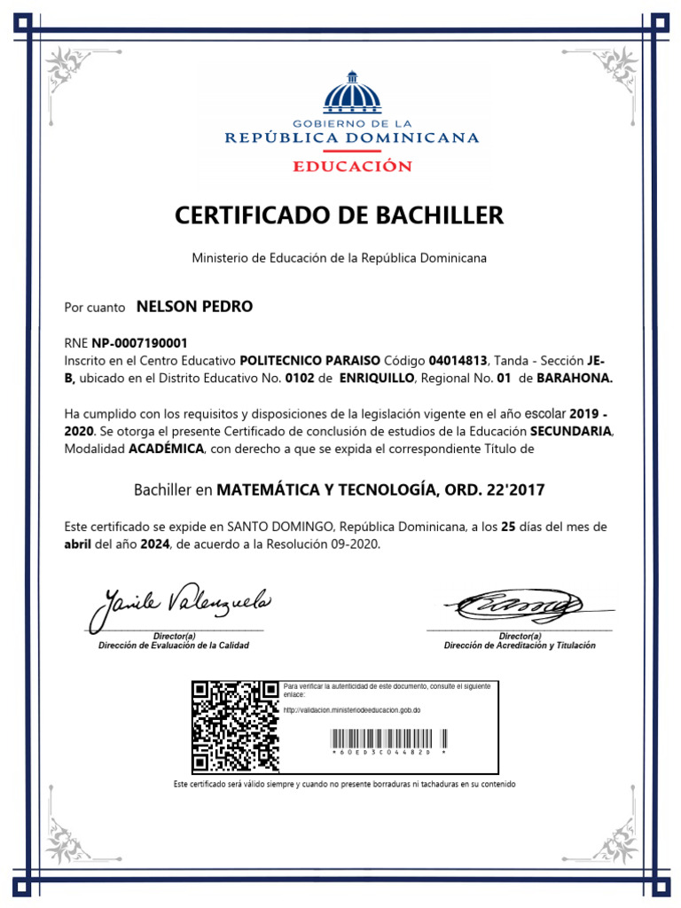 Certificado PDF | PDF