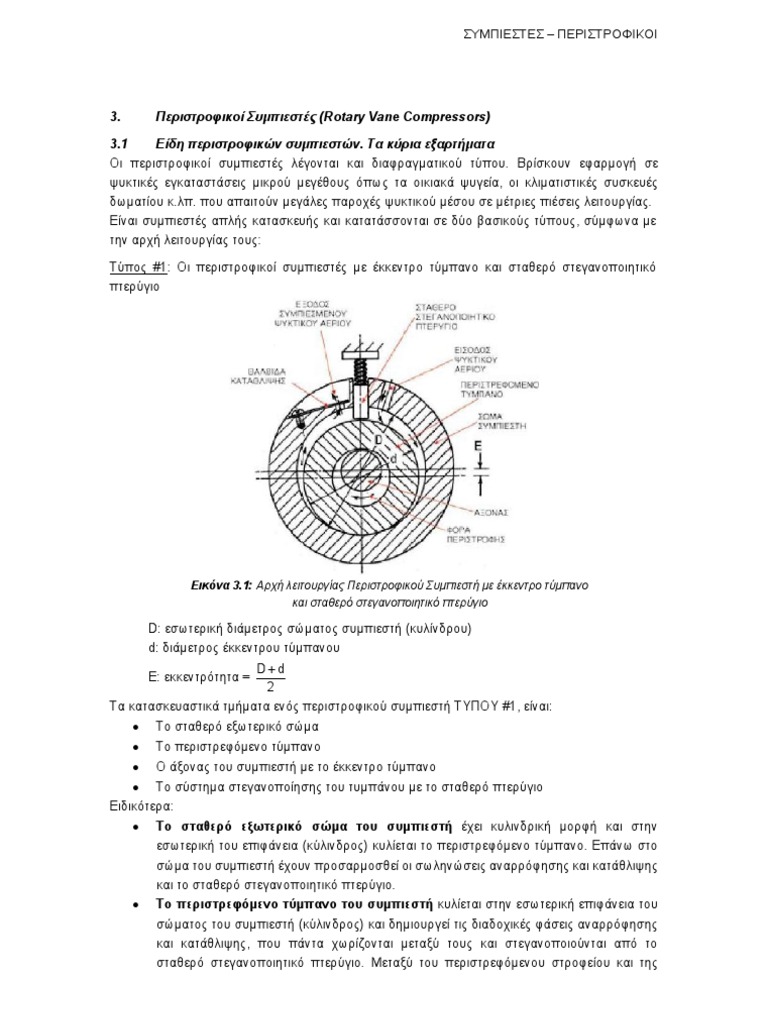 ΣΥΜΠΙΕΣΤΕΣ - ΠΕΡΙΣΤΡΟΦΙΚΟΙ | PDF
