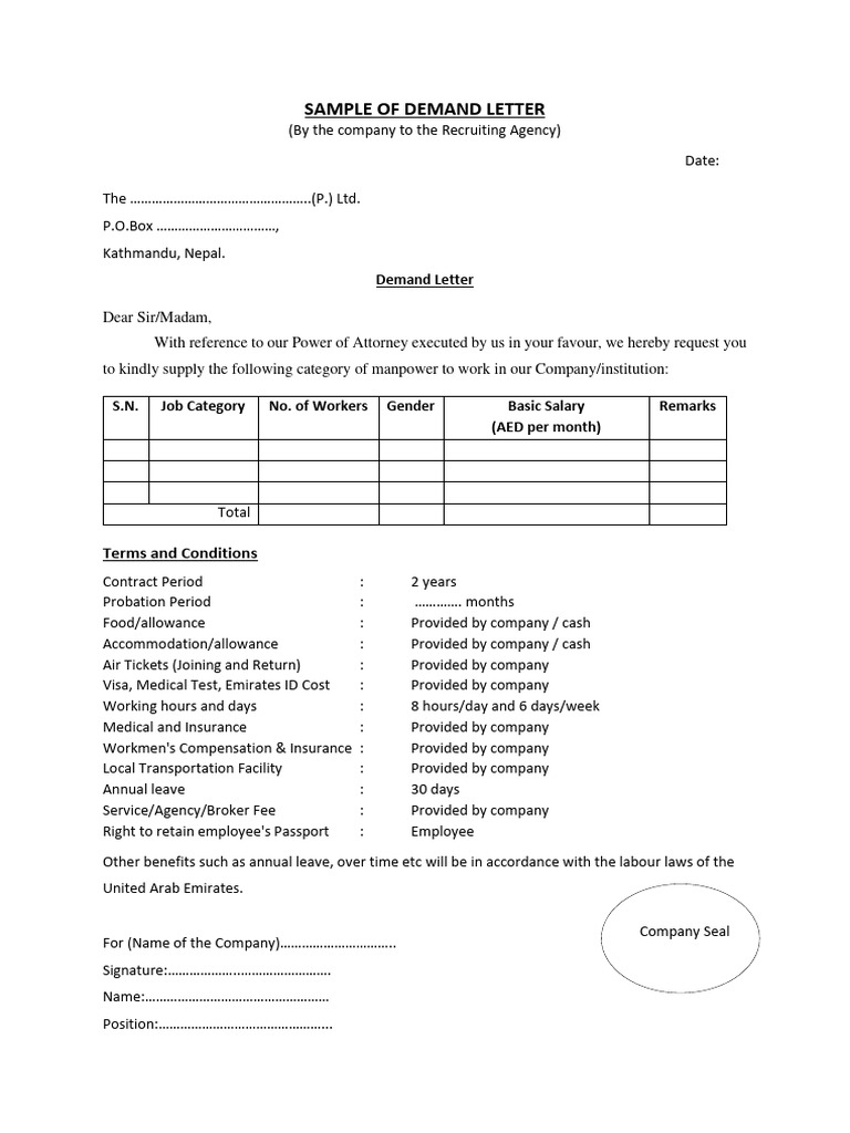 Sample Demand Letter | PDF