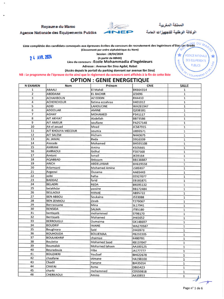 IE Liste Completée | PDF