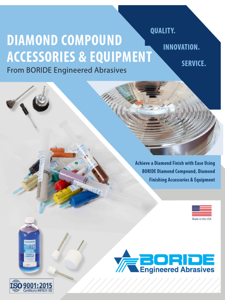 BORIDE Diamond Compound Booklet | PDF | Diamond | Abrasive
