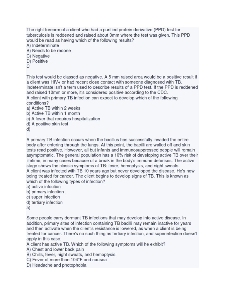 For Sir Mark | PDF | Tuberculosis | Medicine