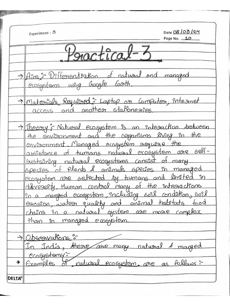 EVS Practical - 3rd | PDF