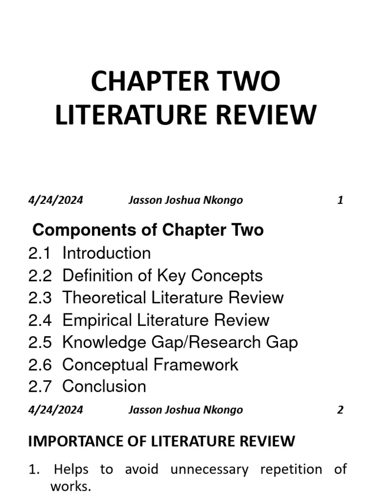 Lecture 3-Chapter Two | Download Free PDF | Theory | Literature Review