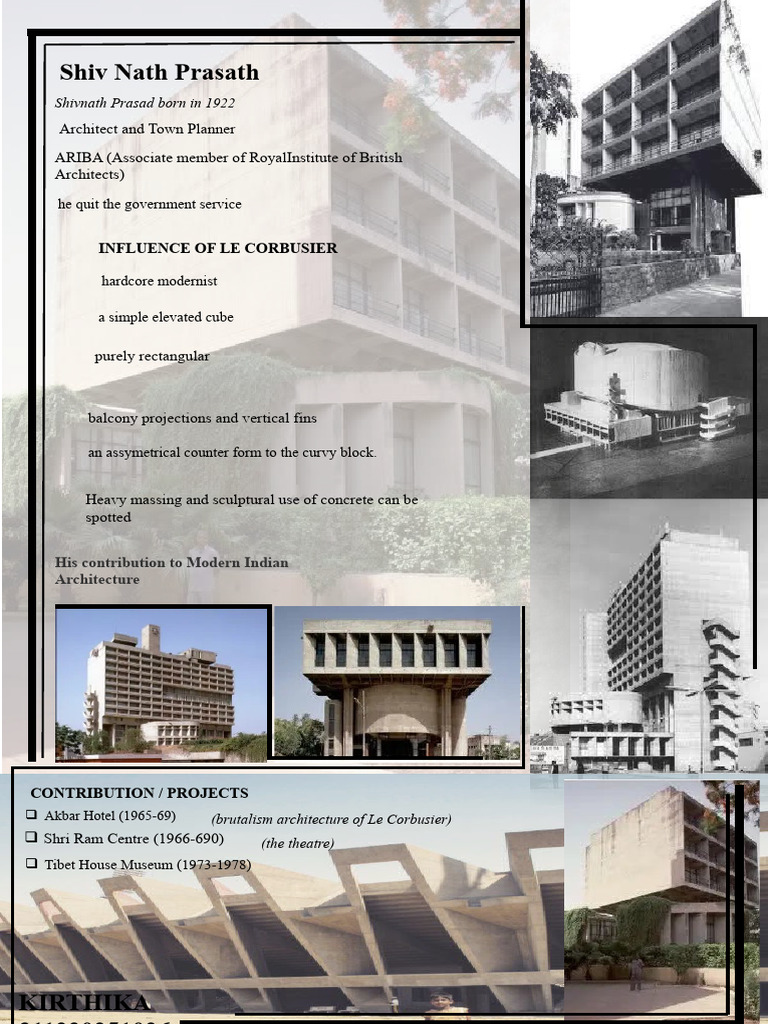 Shiv Nath Prasath: Modern Indian Architecture Pioneer | PDF