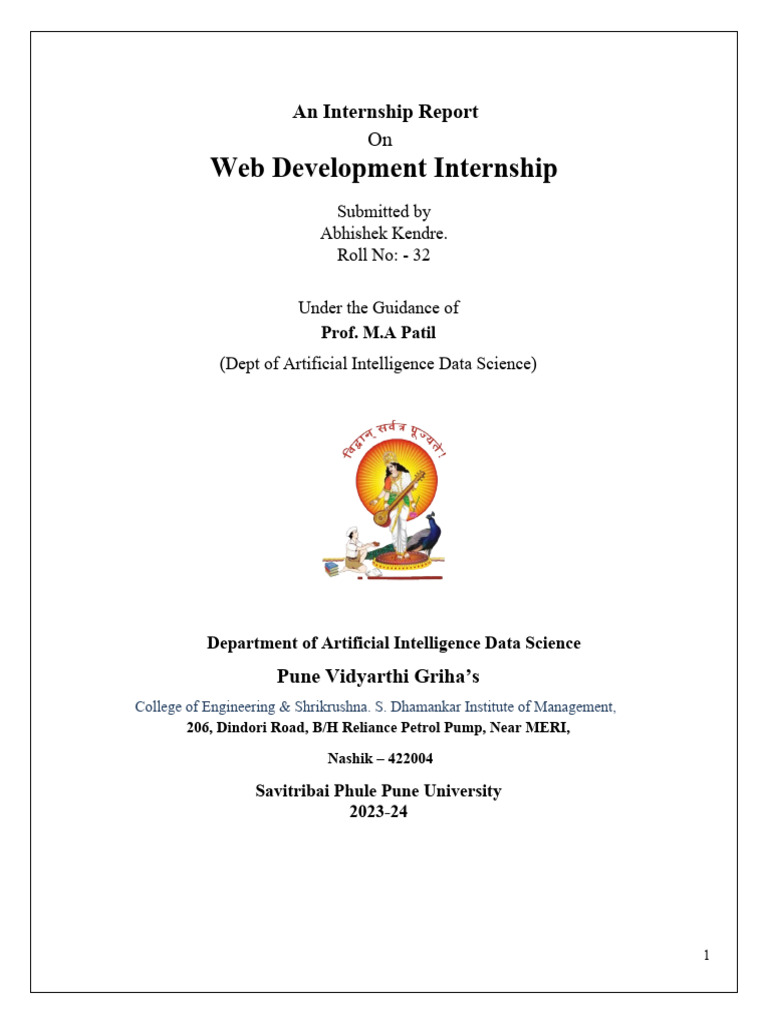 Internship Report ABHi | PDF | Agriculture | Usability