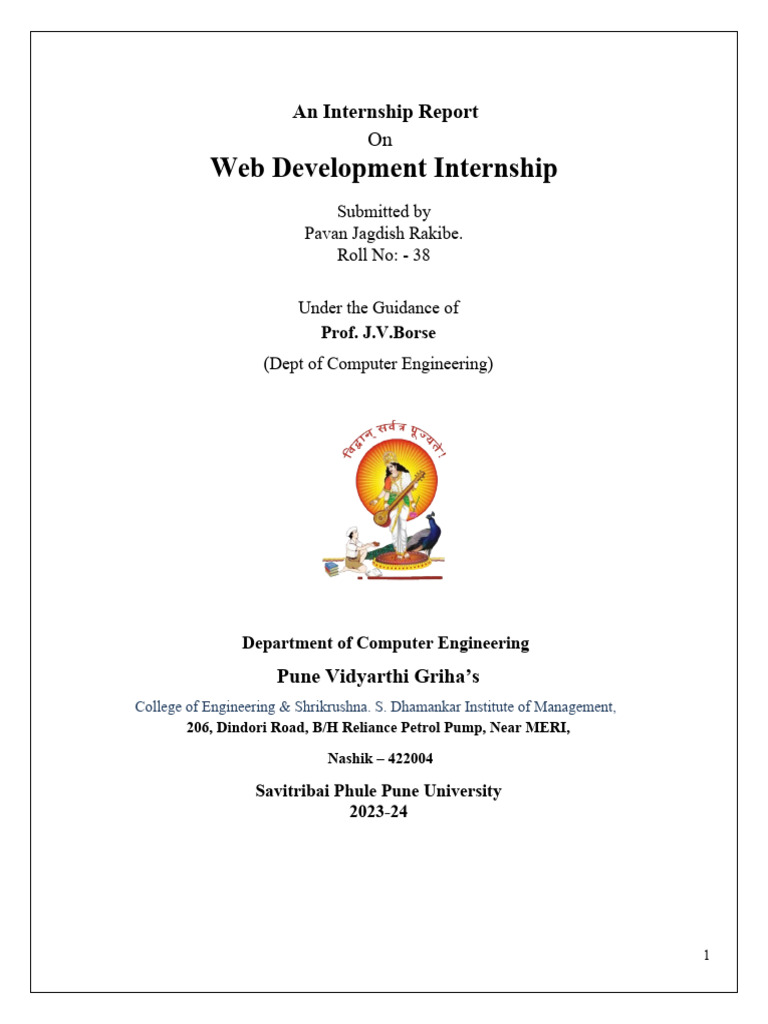 Internship Report Pavan | PDF | Agriculture | Usability