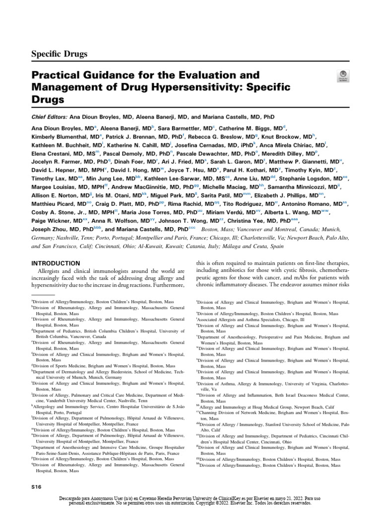 2020 Practical Guidance For The Evaluation and Management of Drug ...