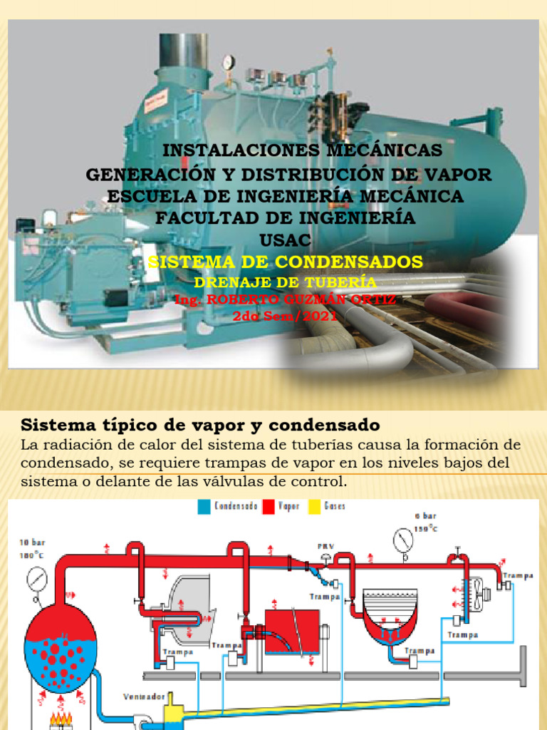 Sistema de Condensados | PDF | Vapor | Condensación