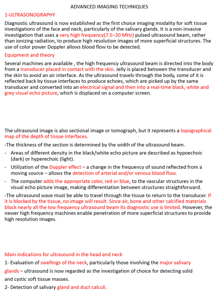 Dental Radiology Lecture | PDF | Magnetic Resonance Imaging | Ct Scan