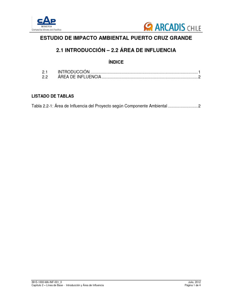 Cap 2 1 Introd y Cap 2 2 | PDF | Evaluación de impacto ambiental ...