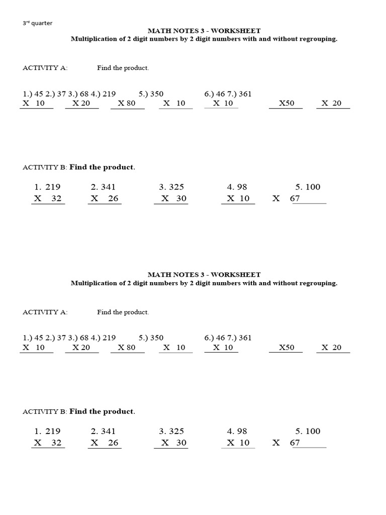 23-24 MATH Q2 Worksheets | PDF