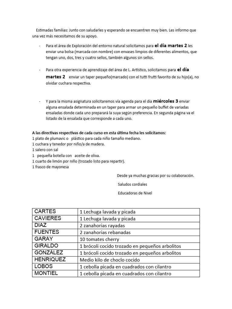 Guía De Alimentación Saludable Familiar Pdf Ensalada Alimentos