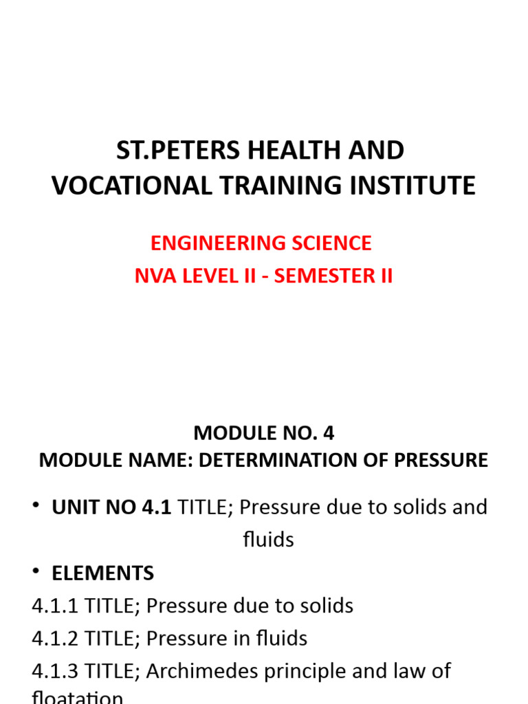 Pressure Due To Solids | PDF