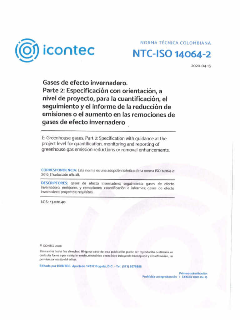 Iso 14064 - 2 | PDF