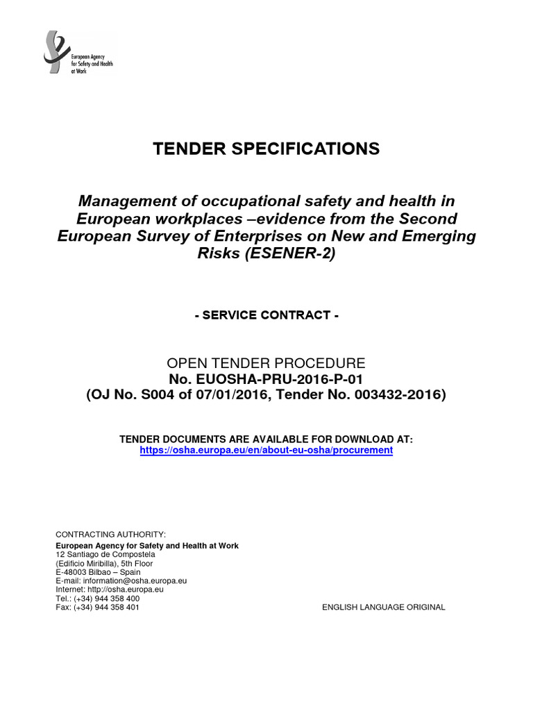 Technical Specifications | PDF | Occupational Safety And Health
