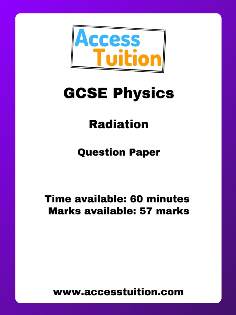AQA GCSE Physics - Radiation QP | Download Free PDF | Atomic Nucleus ...
