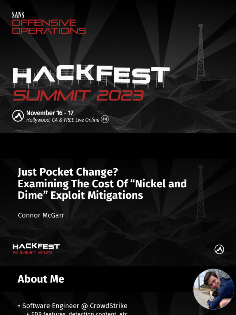 Mcgarr Summit Hackfest 2023 Deck Final | PDF | Kernel (Operating System) | Computer Architecture
