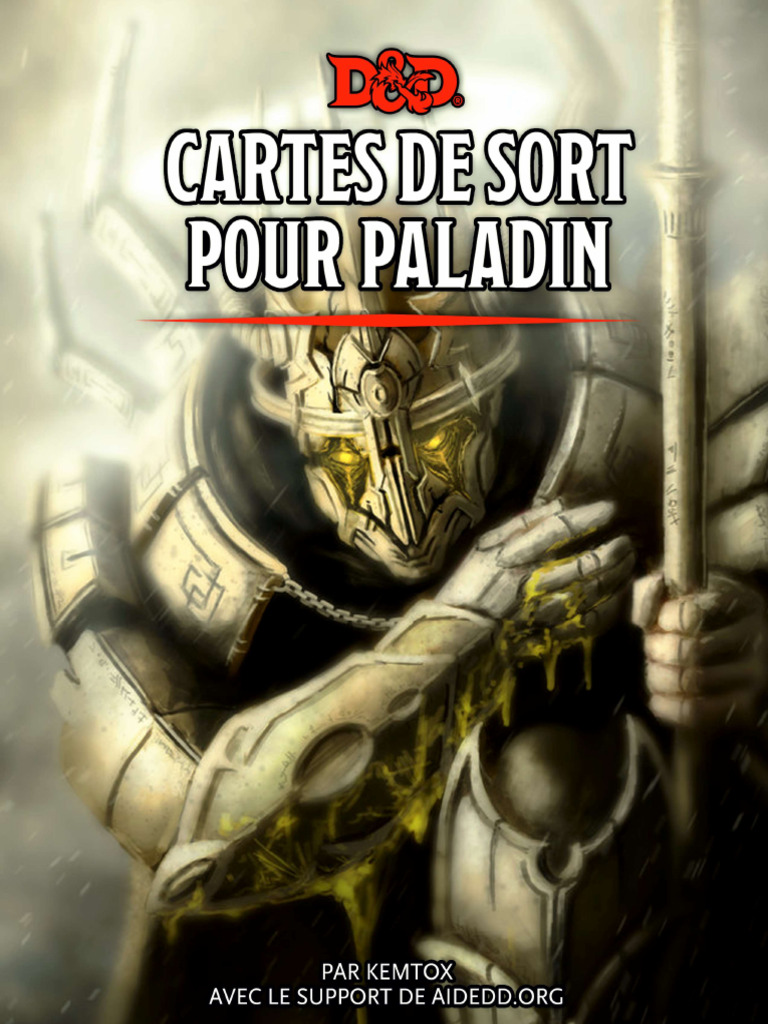 DD5E Cartes Sorts Paladin | PDF