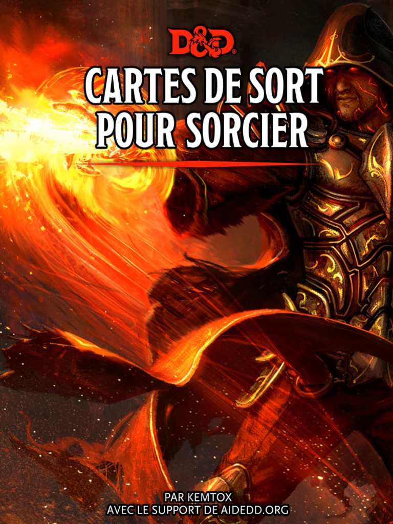 DD5E Cartes Sorts Sorcier | PDF