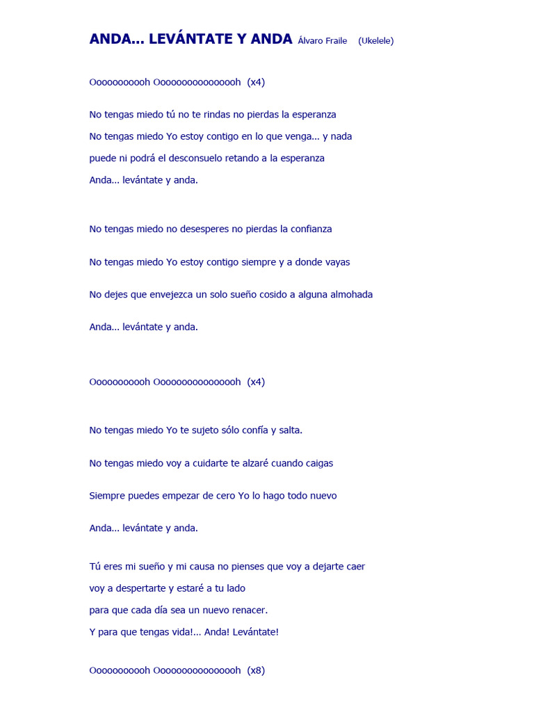 Anda Levantate | PDF