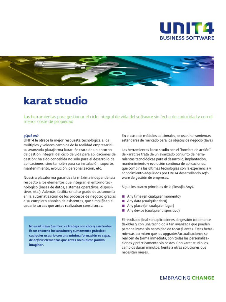 Folleto Karat Studio | PDF | Software de la aplicacion | Microsoft Windows