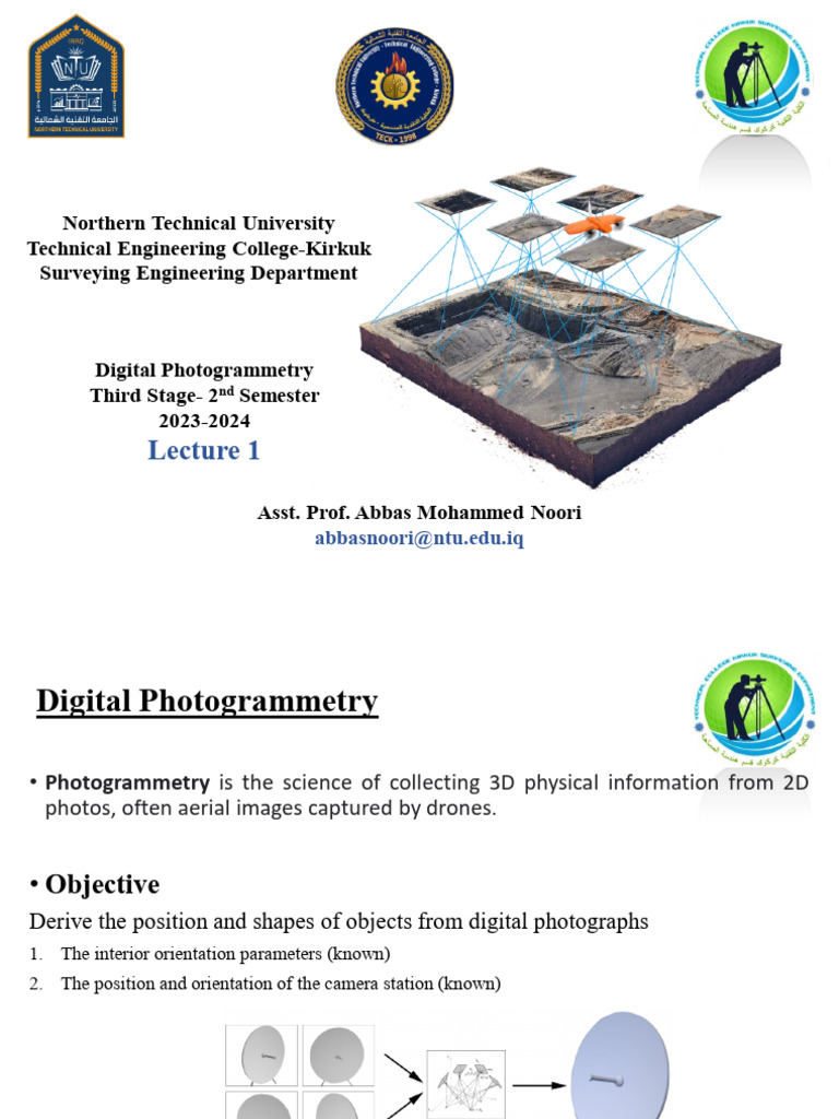 Note 1 Photogrammetry1 | PDF | Computer Vision | Image Processing