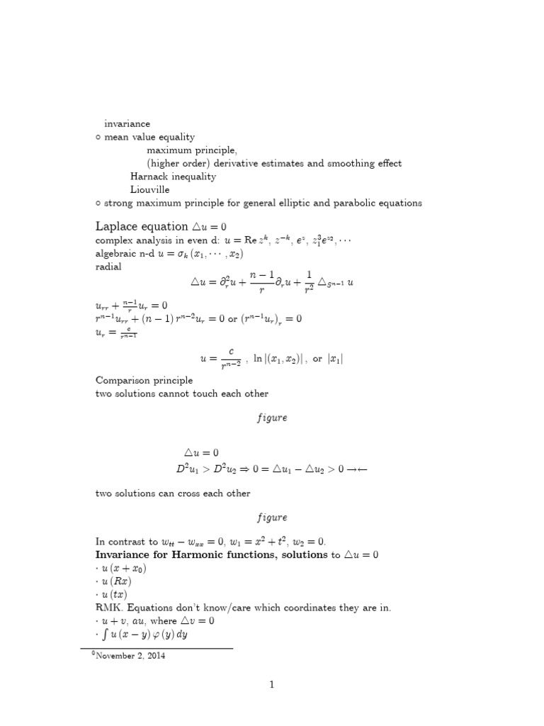 Harmonic Functions | PDF | Mathematical Relations | Calculus