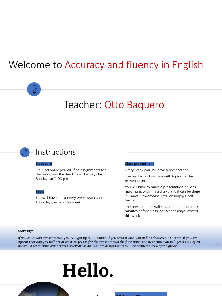 CLASS 1 2.00 Fluency-and-Accuracy-in-English-Language 2.00 | PDF | Fluency | English Language