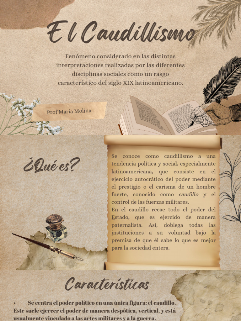 El Caudillismo | PDF | Formas de gobierno | America latina