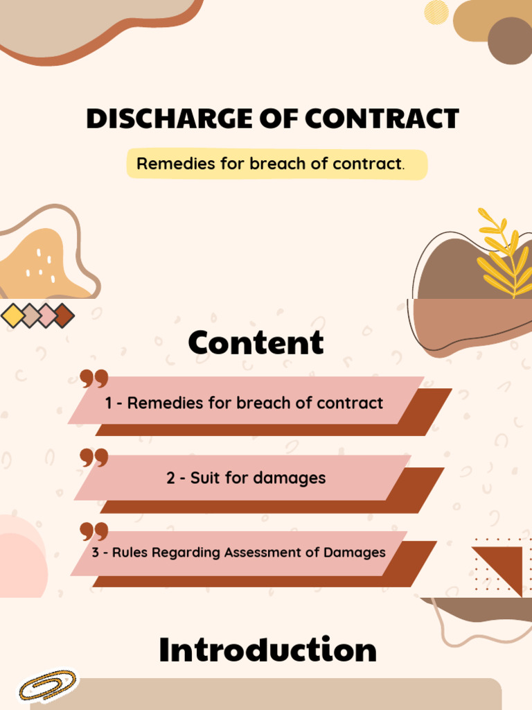 Remedies for Breach of Contract | PDF | Damages | Liquidated Damages
