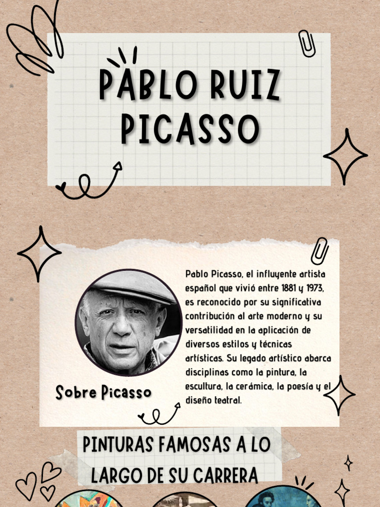 Presentación Diapositiva Pablo Ruiz Picasso 4 | PDF