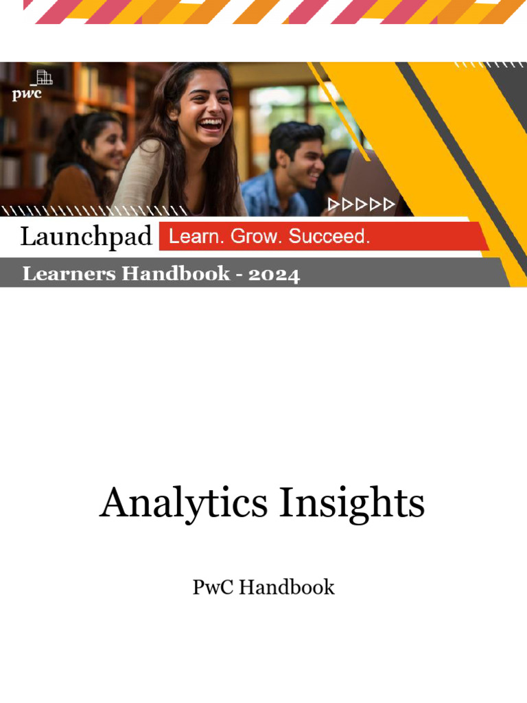Analytics Insights PWC Launchpad24 Handbook 15th Feb24 | PDF | Data | Object Oriented Programming