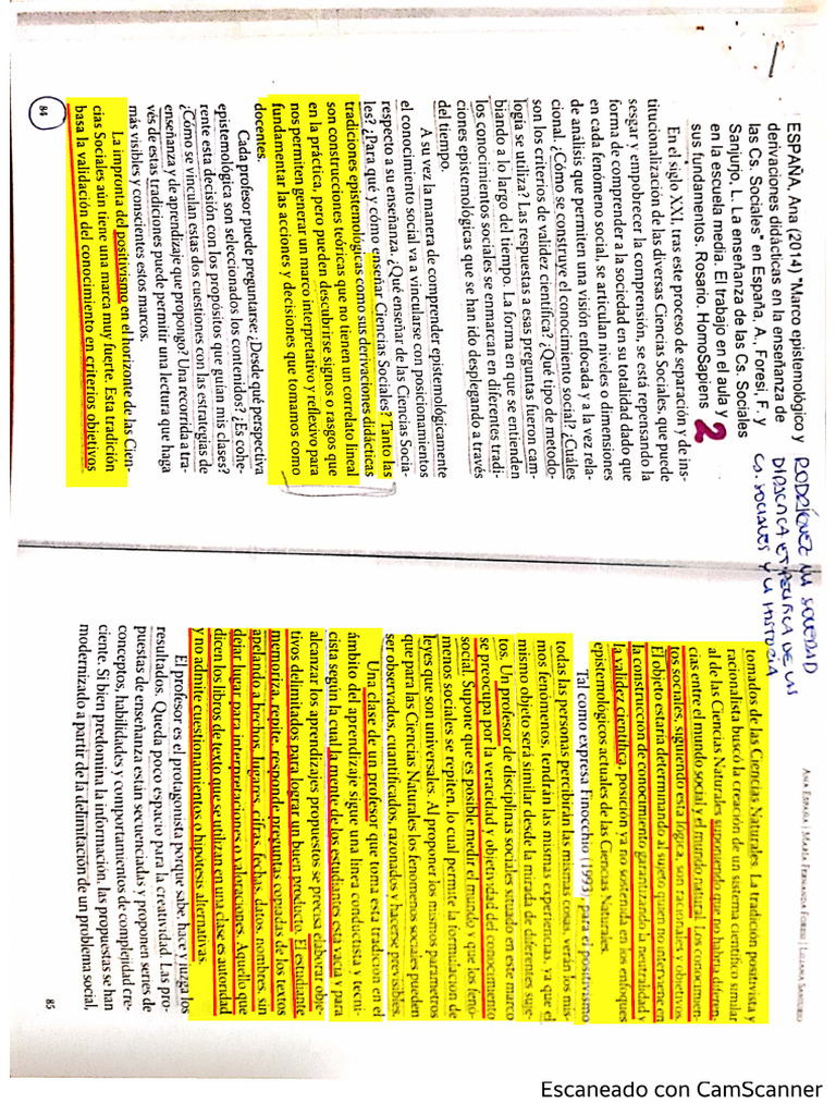 ESPAÑA, ANA Capitulo Marco epistemologico y derivaciones didácticas en ... ESPAÑA, ANA Capitulo Marco epistemologico y derivaciones didácticas en ...
