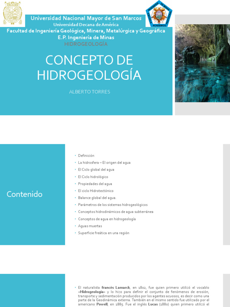 HIDRO - Conceptos de Hidrogeología 2023 | PDF | Agua subterránea | Evapotranspiración