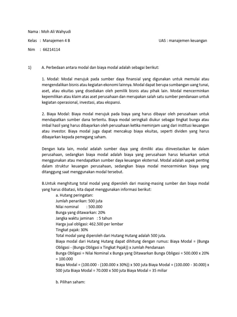 Moh Ali Wahyudi Uas Menku | PDF