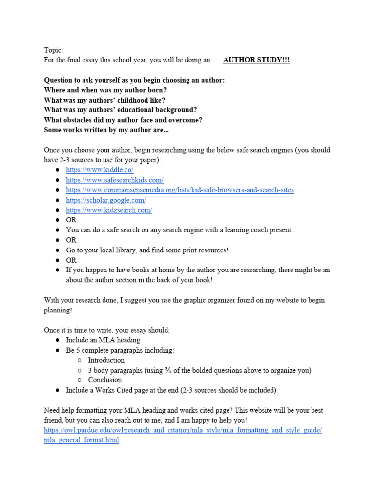 Research Paper Instructions | PDF