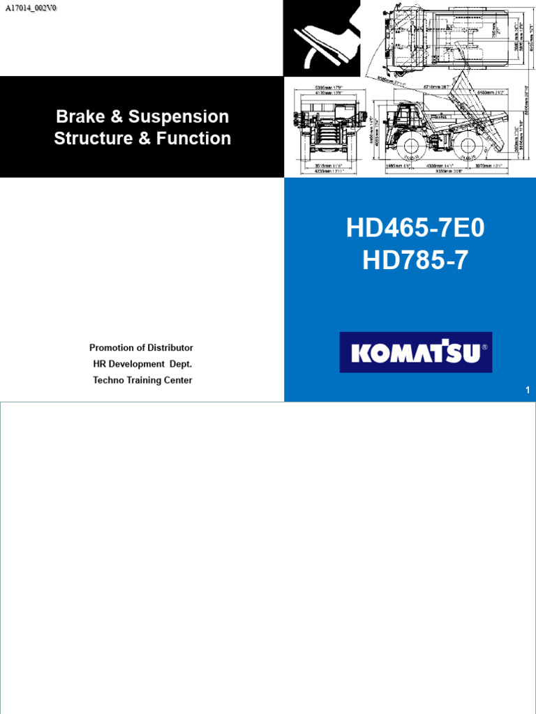 02 Brake Suspension HD465 HD785 | PDF | Brake | Valve