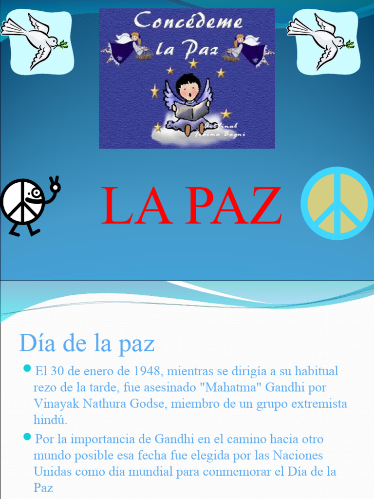Valor La Paz | PDF | Paz | Mahatma Gandhi