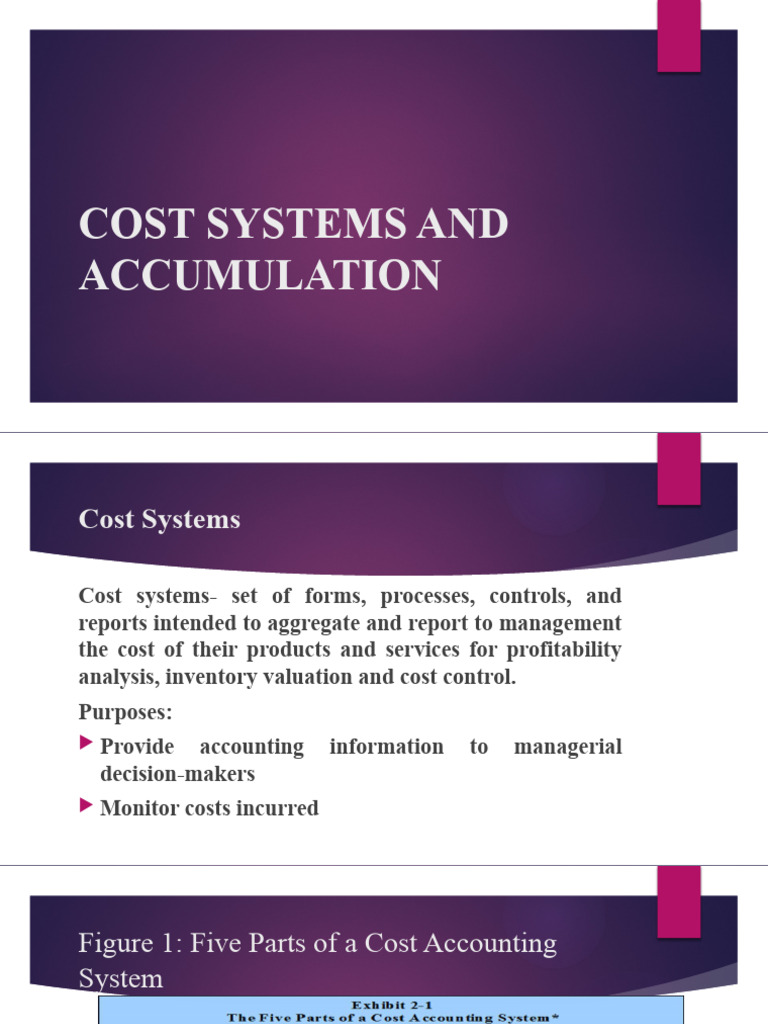 Cost Systems and Accumulation | PDF | Inventory | Cost Accounting