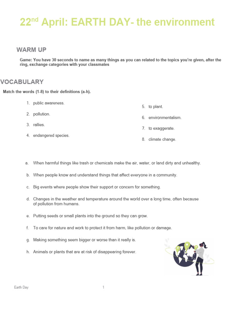 Earth Day Interm | PDF | Environmentalism | Environment