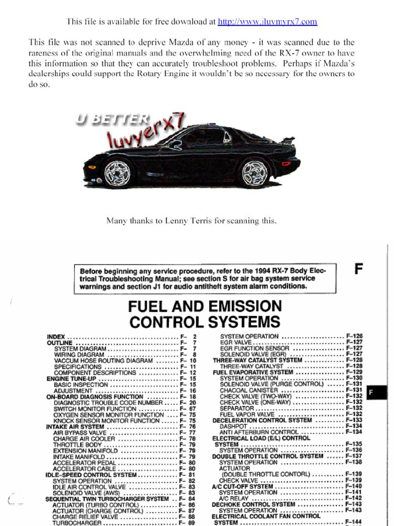 94F - Fuel and Emission Control Systems | PDF