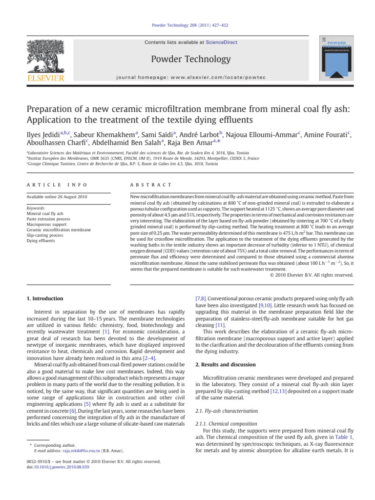 Powder Technology | PDF | Sintering | Porosity