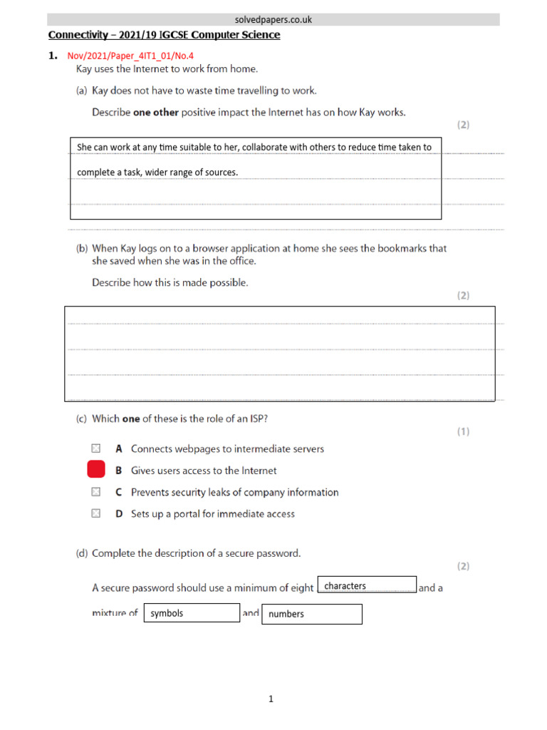 Networks Igcse Edexcel Ict Pdf